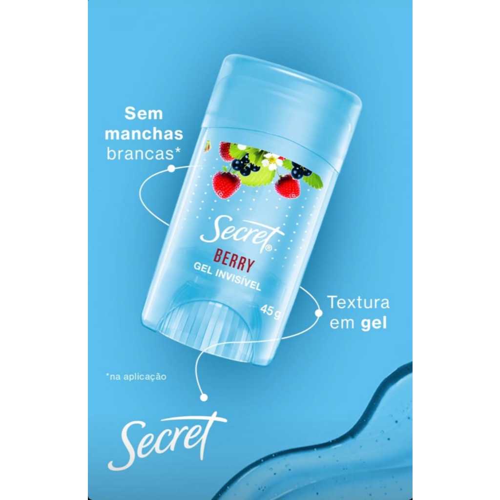 Desodorante Em Gel Secret Berry 45g | Shopee Brasil