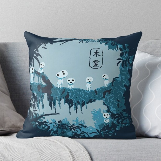 Almofada Kodama espiritos Studio Ghibli tree spirits filme Princesa ...