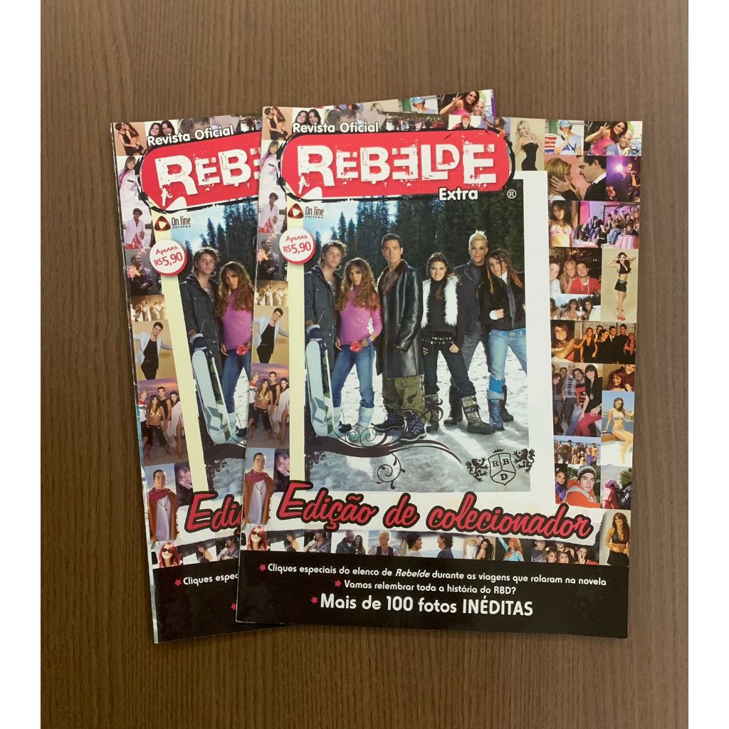 Revista Oficial Rebelde Extra nº 1 RBD - Edição de Colecionador ...