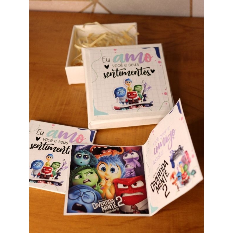 Mini Box Divertidamente eu te amo com todos seus sentimentos | Shopee ...