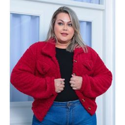 Casaco Teddy Plus Size Jaquetinha Peludinho Quentinho | Shopee Brasil