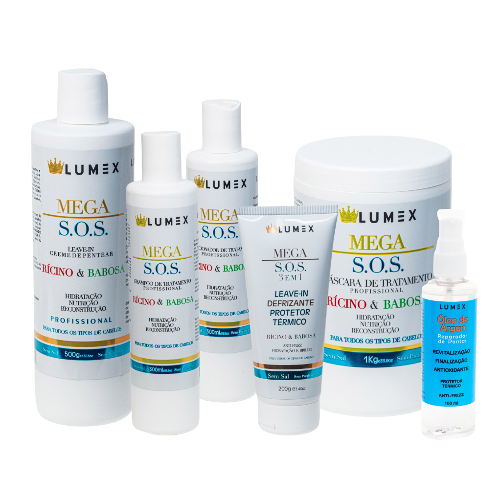 Kit Mega S.O.S Profissional Completo com Reparador de Pontas Lumex ...