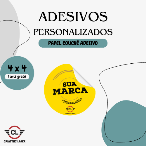 Adesivos Personalizados Redondo 4x4 cm - Recorte Eletrônico | Shopee Brasil