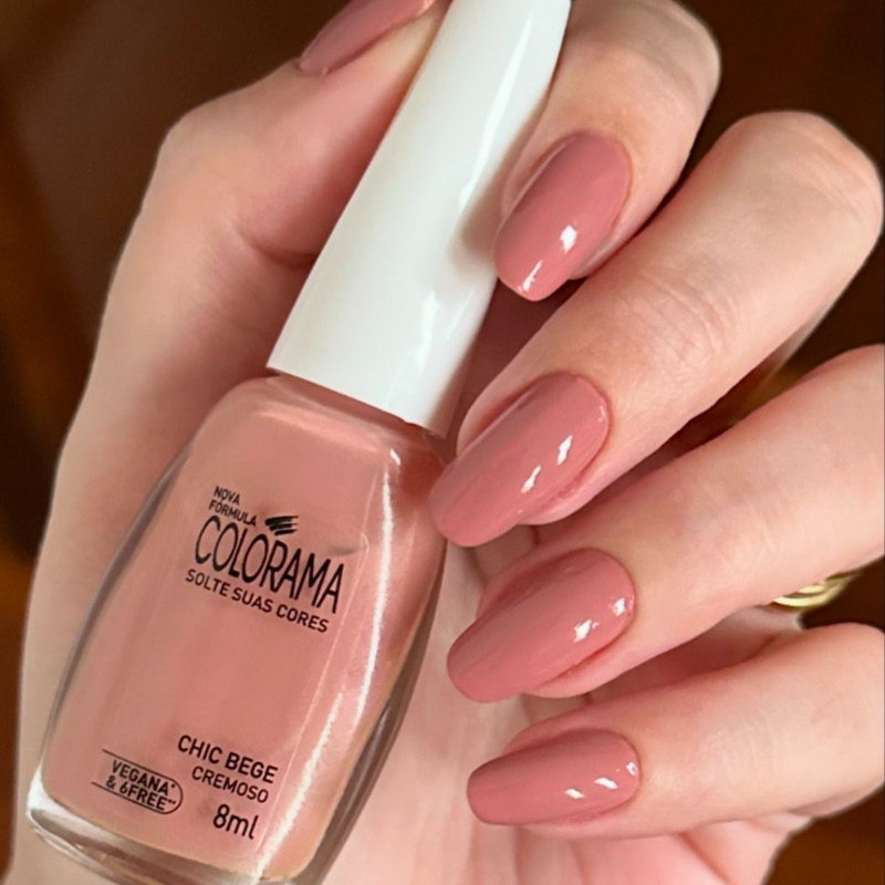 Esmalte Colorama Cremoso Chic Bege/Pele 8ml | Shopee Brasil