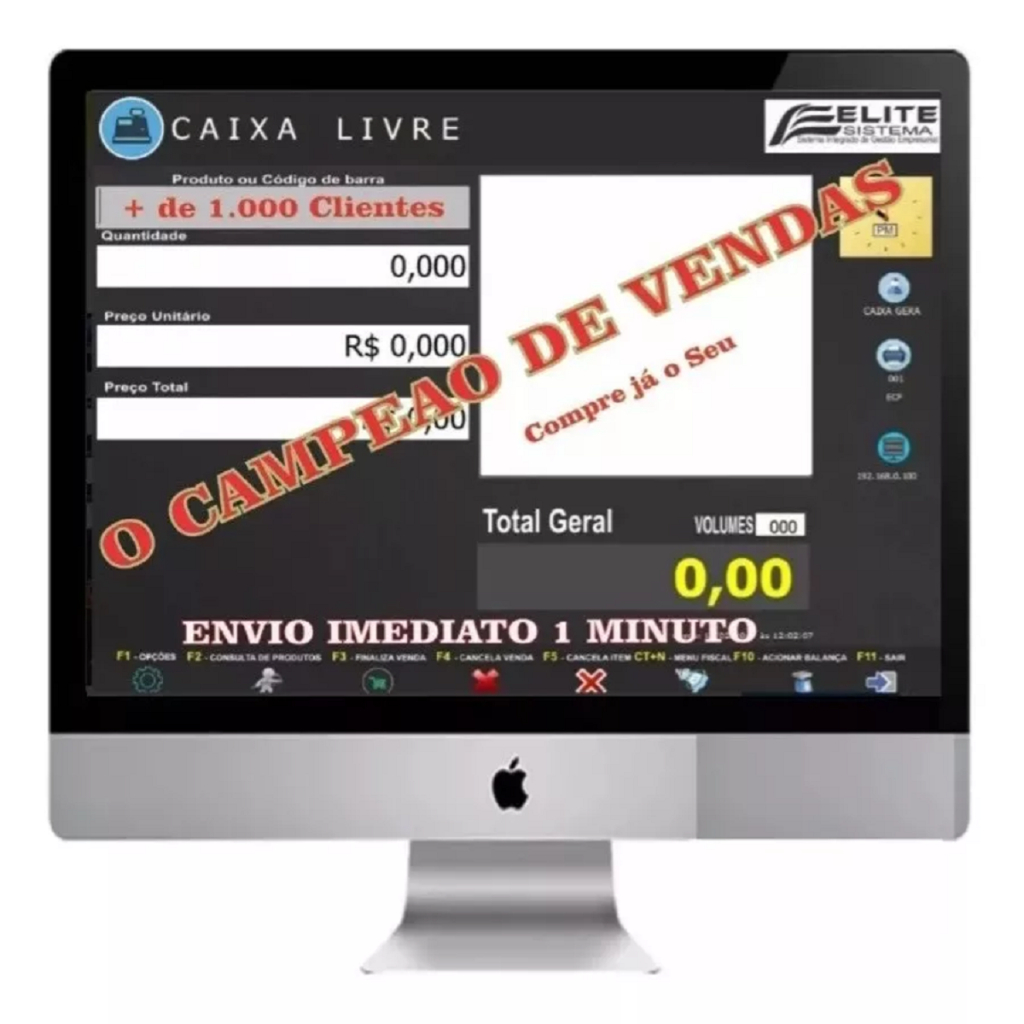 Sistema Pdv Lojas Mercados Padarias Lojas De 1,99 Etc Pendrive/cd ...