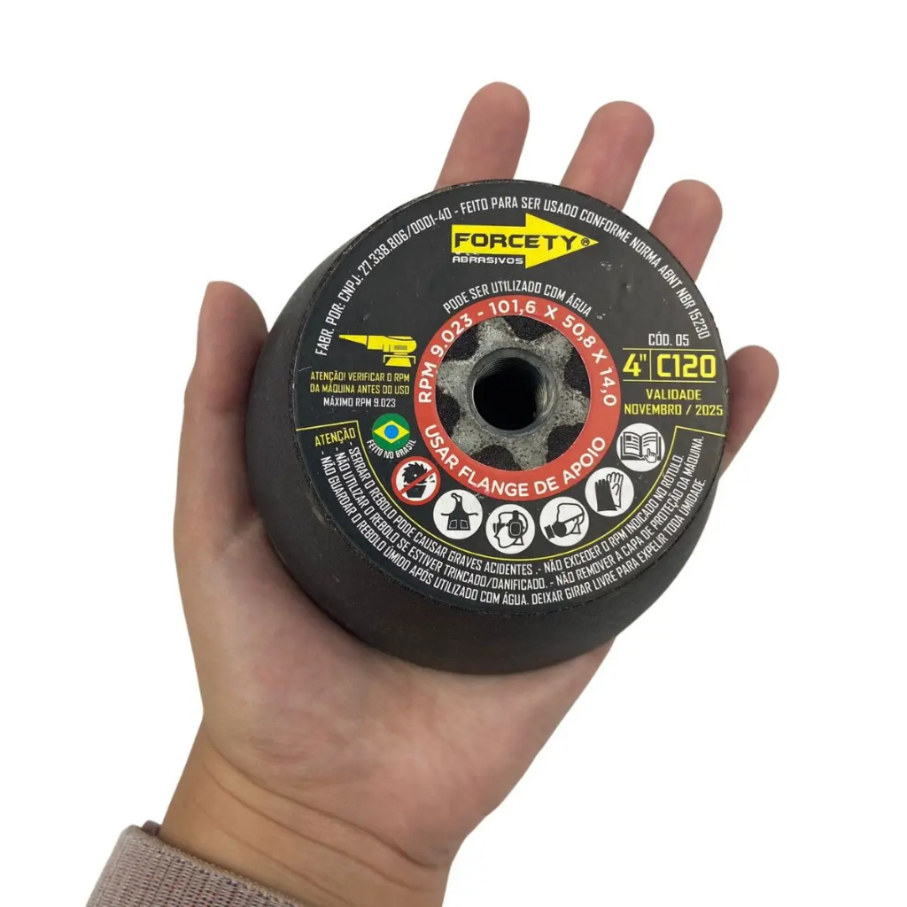 Rebolo Forcety Copo Cônico 4 Polegadas #36 #60 #80 #120 Marmoraria ...