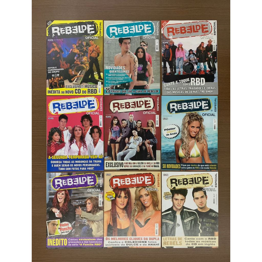 Revista Rebelde Oficial Especial RBD | Shopee Brasil