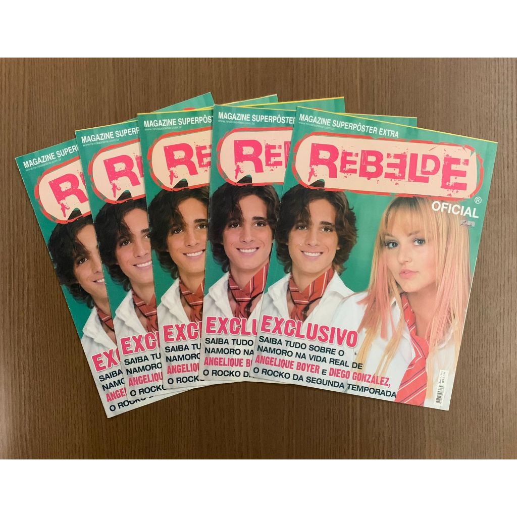 Revista Magazine Superpôster Extra Rebelde Oficial RBD nº 1 - Vick e ...