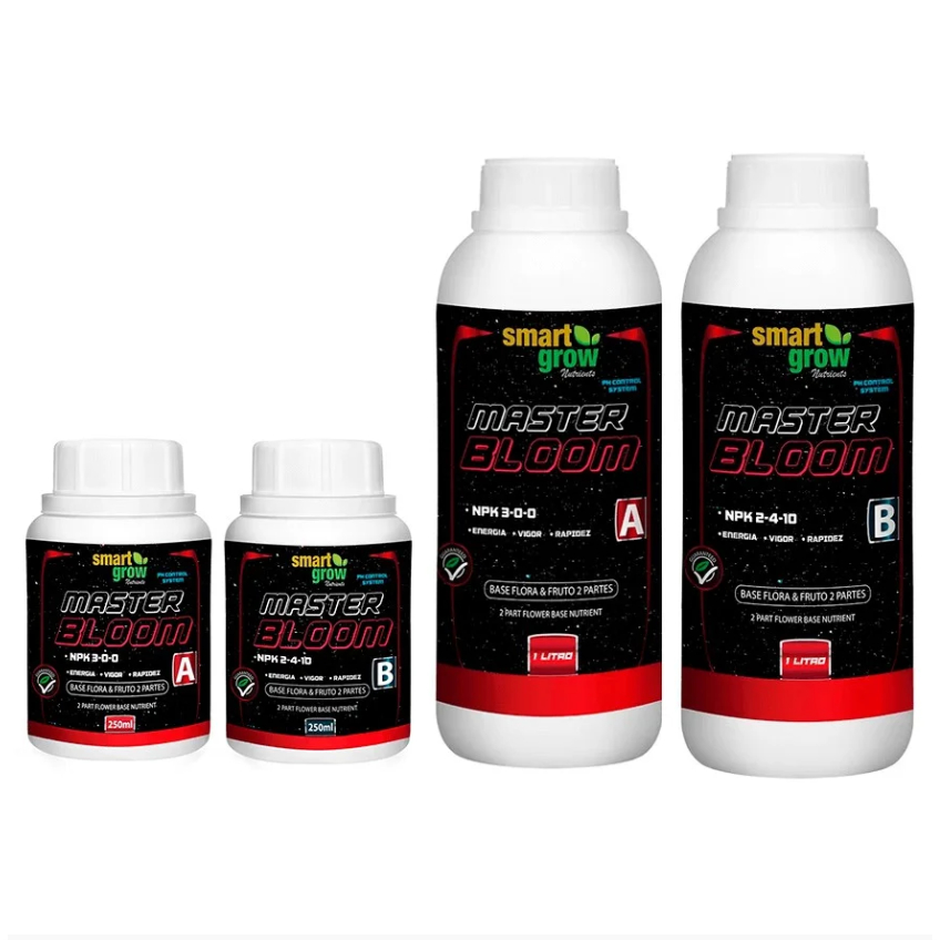 Fertilizante Master Bloom A+B - Smart Grow - 250 ml e 1 litro | Shopee ...