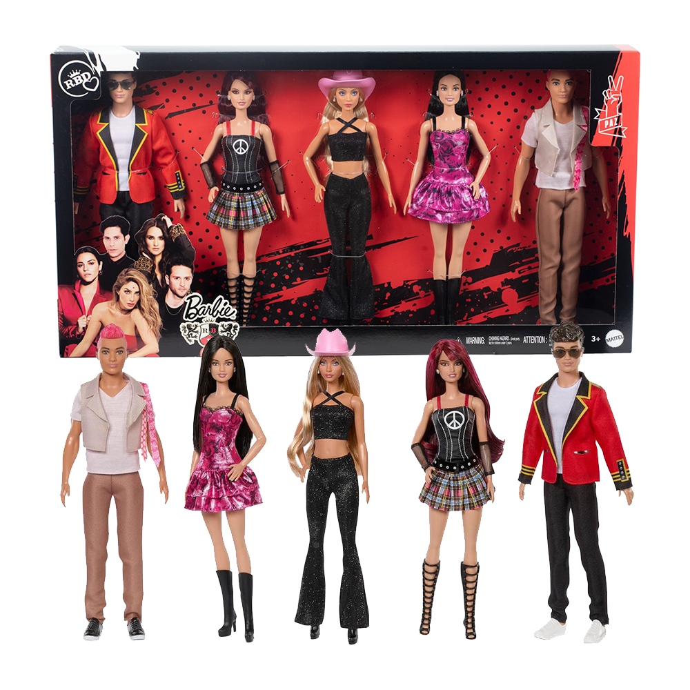 Barbie Conjunto Rbd Rebelde Mattel (Mia, Roberta, Lupita, Diego ...