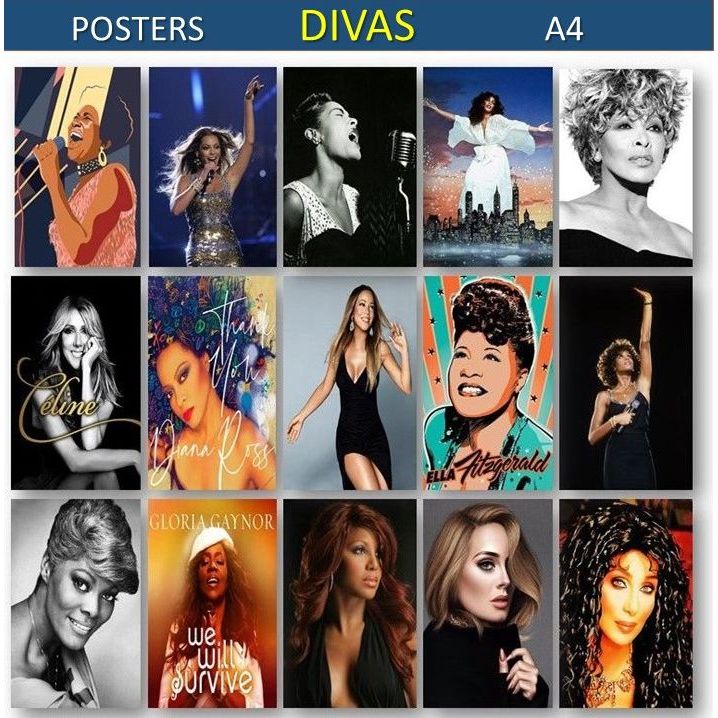Poster Premium Divas | Shopee Brasil