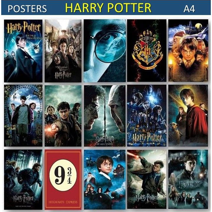 Poster Premium Harry Potter | Shopee Brasil