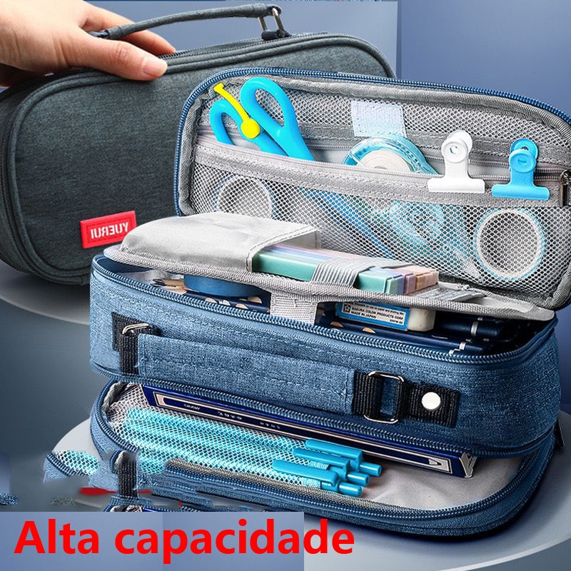 Estojo Lápis Multifuncional Grande Capacidade/estojo escolar/estojo ...
