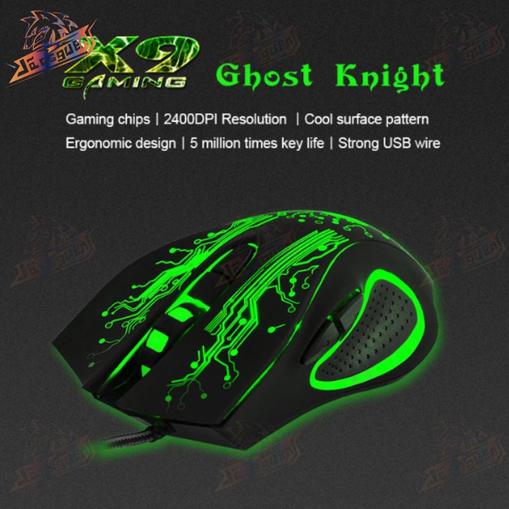 Mouse Gamer Usb 2400dpi Led Rgb Com Fio | Shopee Brasil