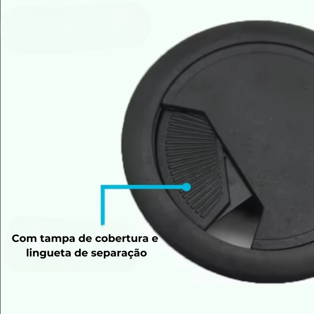 Passa Fio Cabo Mesa Computador O 60mm | Shopee Brasil