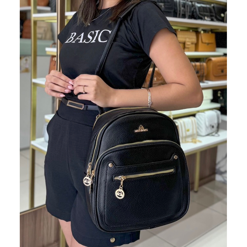 Bolsa Mochila impermeável feminina original Miss Dong | Shopee Brasil