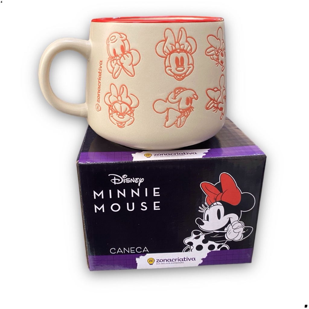 Caneca Minnie Oficial Disney Moma 500ml Presente Decoração | Shopee Brasil