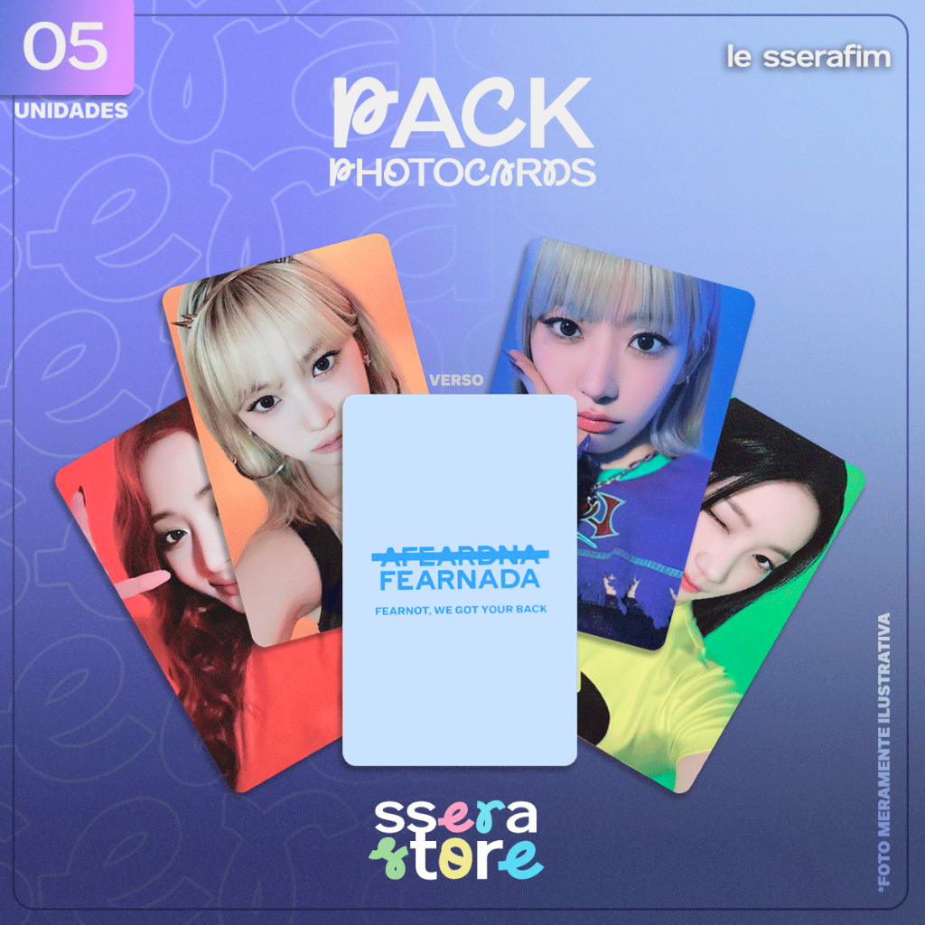 LE SSERAFIM Fearnada Photocards Fanmade | Shopee Brasil
