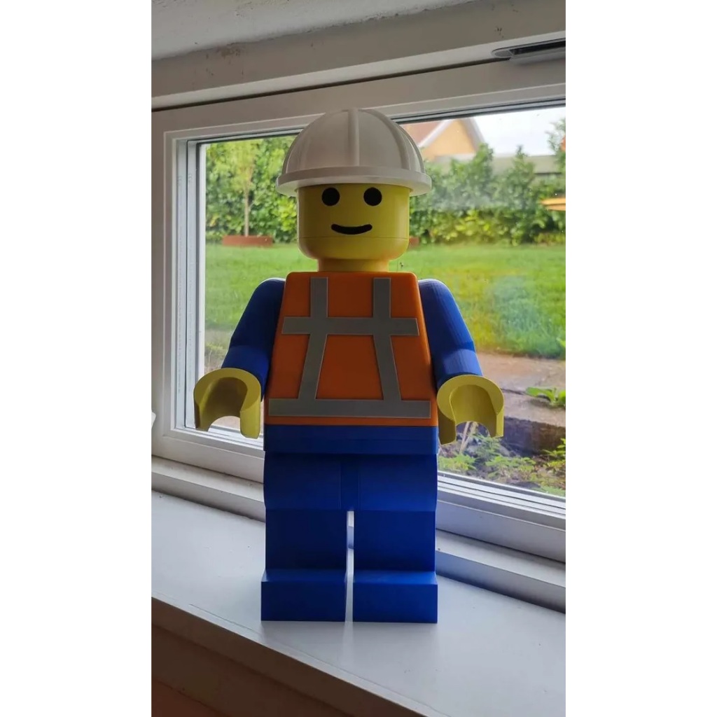 Boneco tipo Lego construtor grande 21cm personalizavel | Shopee Brasil