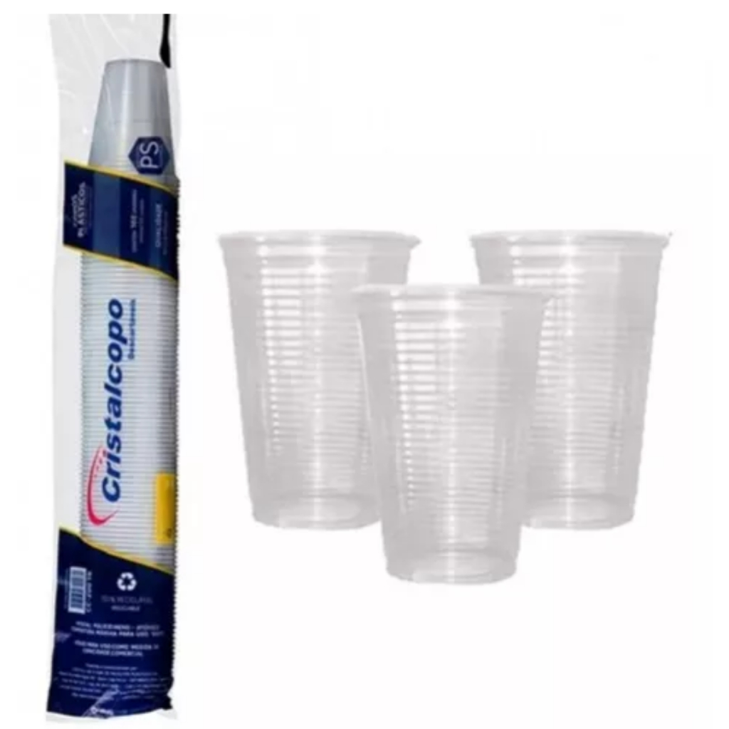Copo Descartável De Plástico Para festas 180ml 1000 Unidades | Shopee Brasil