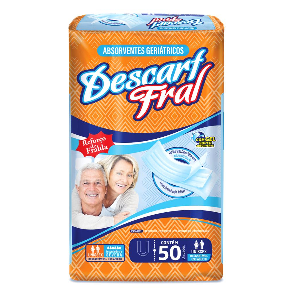 Absorvente Geriátrico Descart Fral c/50 unidades | Shopee Brasil