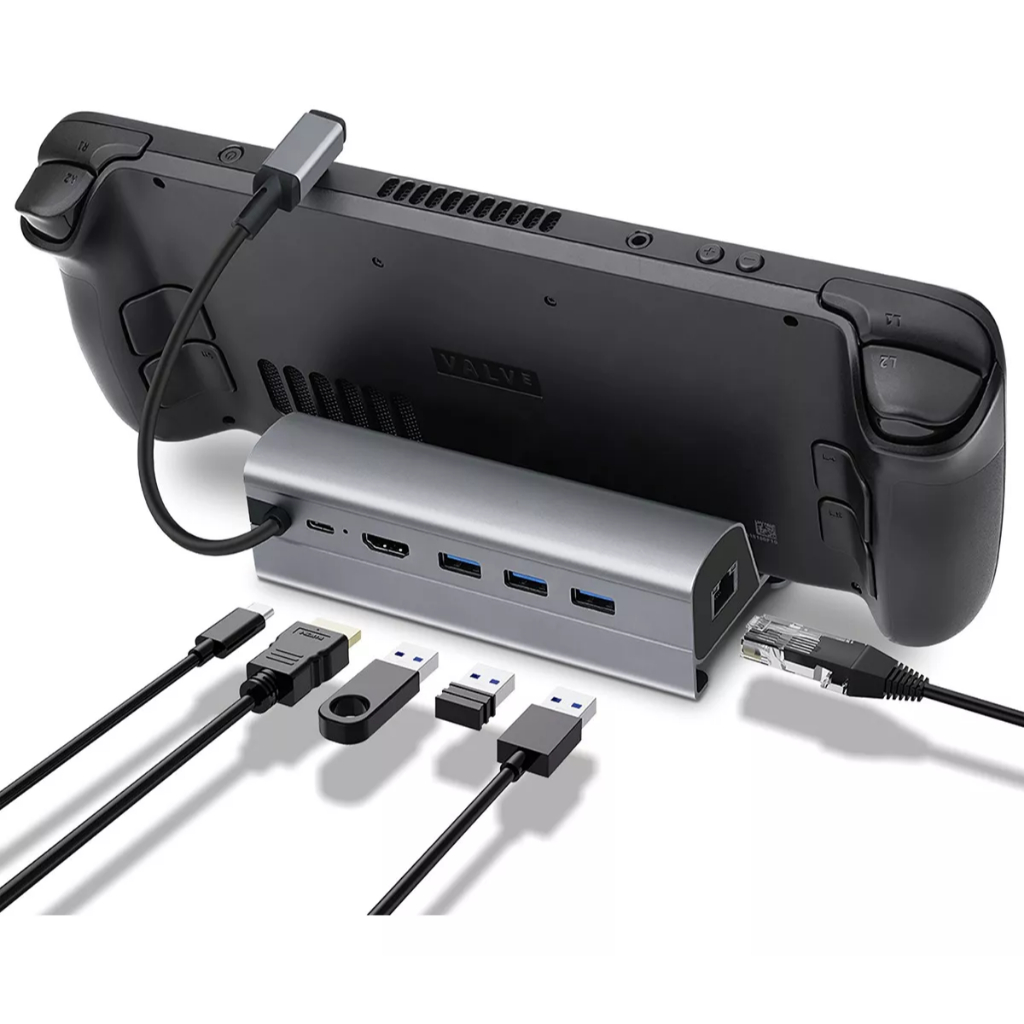 Hub Dock Usb-c Switch, Hdmi 4k 60Hz, Usb 3.0, Rj 45, Steam Deck, Asus ...