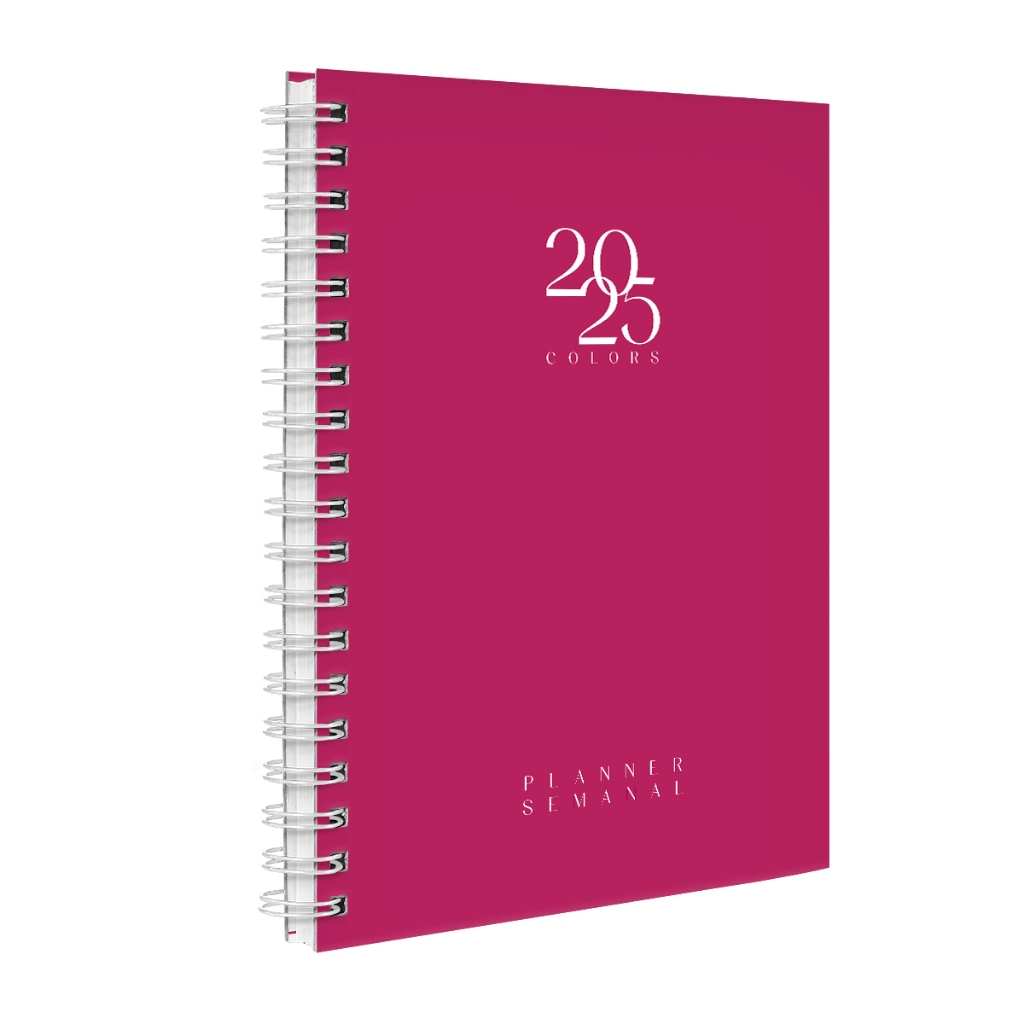 Agenda Planner Semanal 2025 Capa Dura Solid Colors | Shopee Brasil