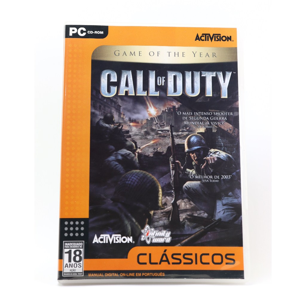 Jogo PC Call Of Duty / 2 CDs Jogo De Computador Original Activision ...