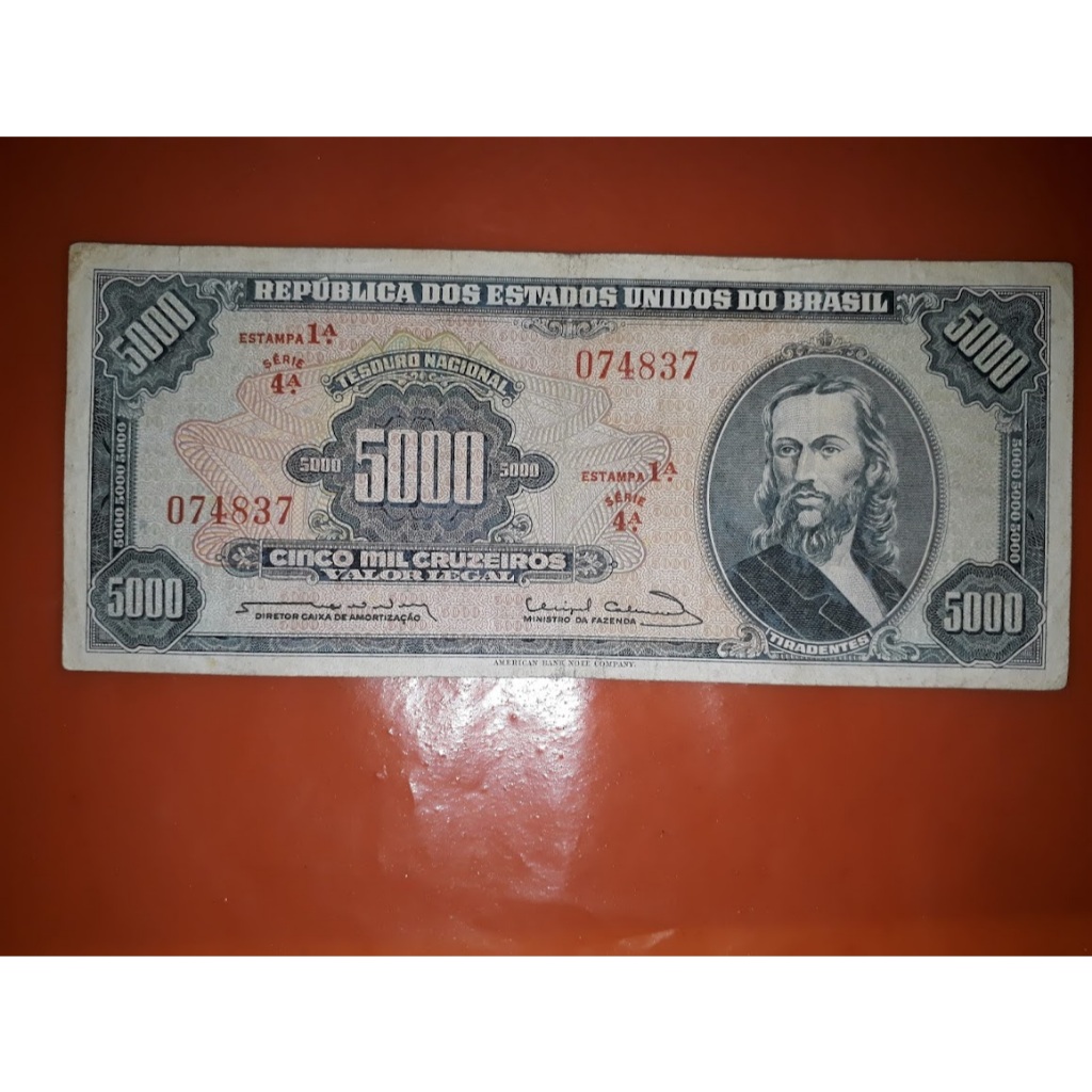 Cedula C 057 5000 Cruzeiros 1963 - MBC Anuncio 0060 | Shopee Brasil