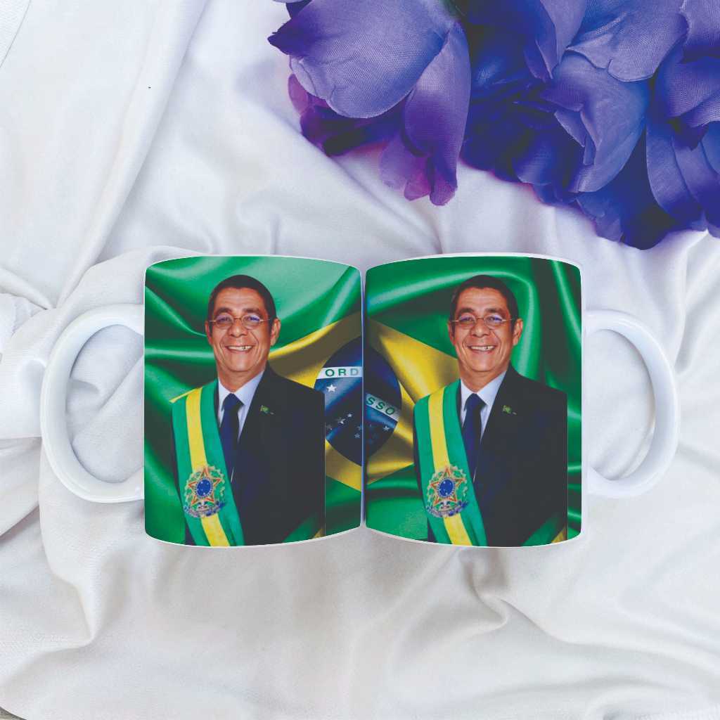 Caneca Zeca pagodinho, bandeira,zeca brasileiro meme em porcelana ...