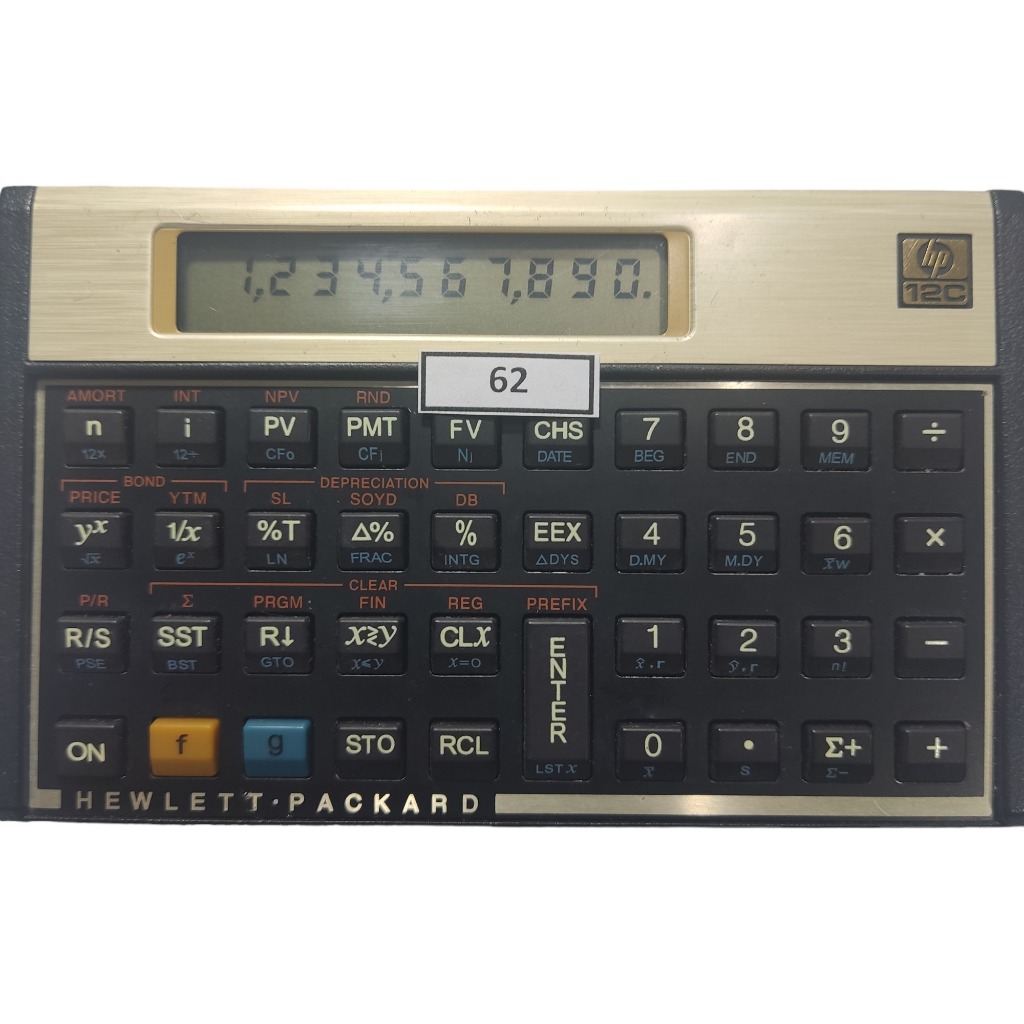 Calculadora Financeira Hp 12c Gold Português Modelo 62 | Shopee Brasil