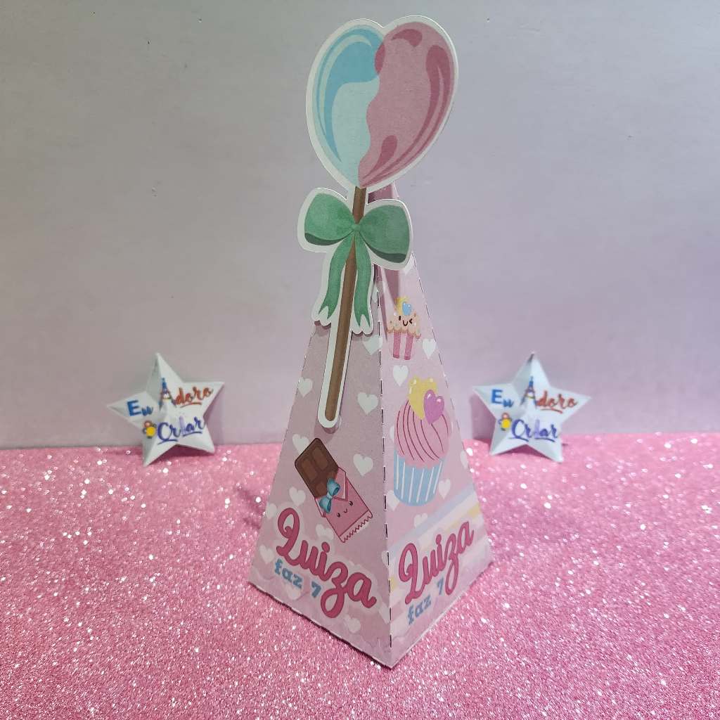 Kit 20 Caixinhas Personalizados Tema Doces Docinhos Mundo Doce Candy ...