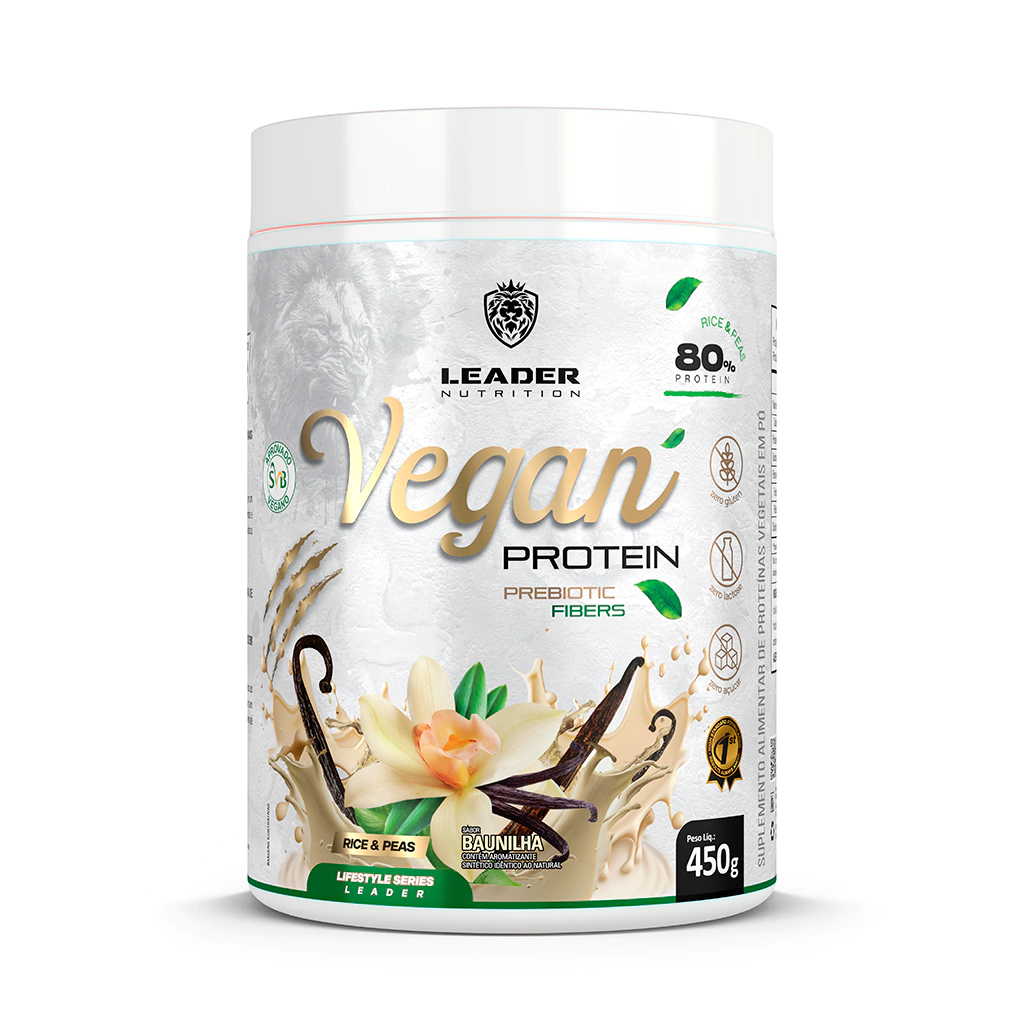 Vegan Protein Leader Nutrition - 450g - Sua Nova Proteína Vegana ...