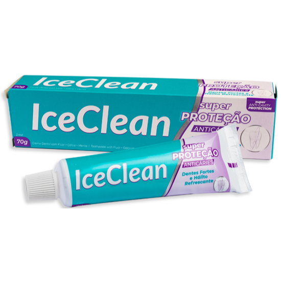 Creme Dental Ice Clean Super Proteção 70g | Shopee Brasil
