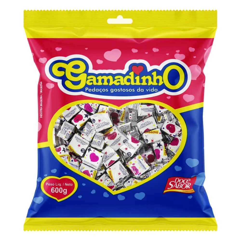 1 Pacote de Bala Dadinho Amendoim - Gamadinho - 420g | Shopee Brasil