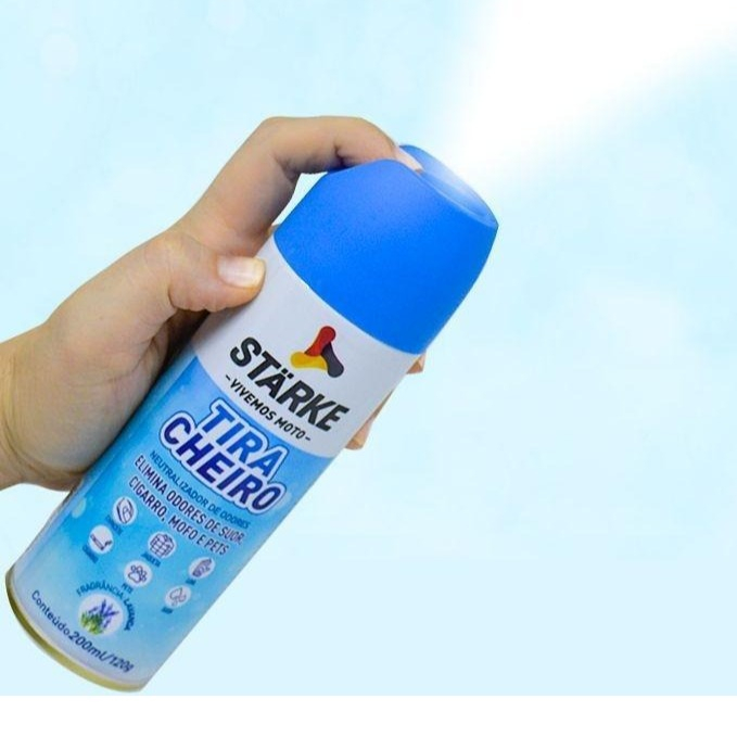 Tira Cheiro Para Capacete Moto Jaqueta Suor Spray Lavanda Aromatizante ...