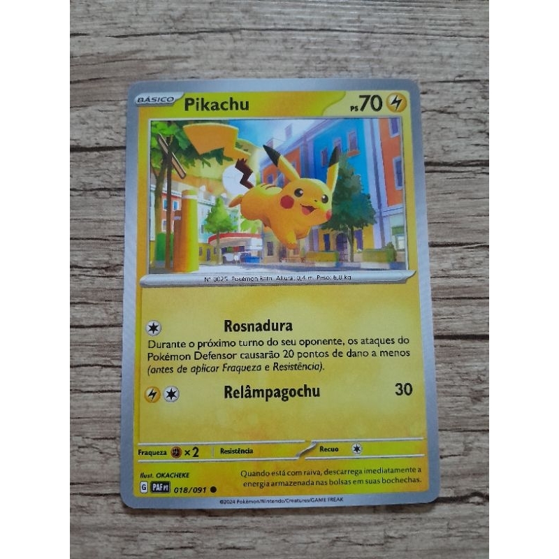 Carta Pokemon Pikachu Original NM | Shopee Brasil