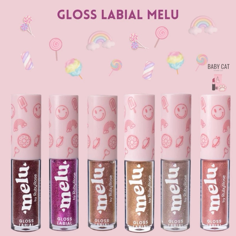Gloss labial melu | Shopee Brasil