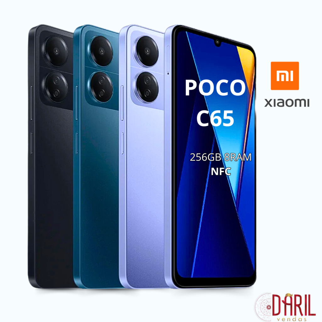 Celular Smartphone Xiaomi Poco C65 256GB 8RAM 4G NFC Versão Global ...