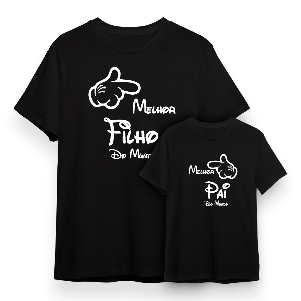 Kit 2 Camisetas Melhor Pai / Kit Pai e Filho | Shopee Brasil