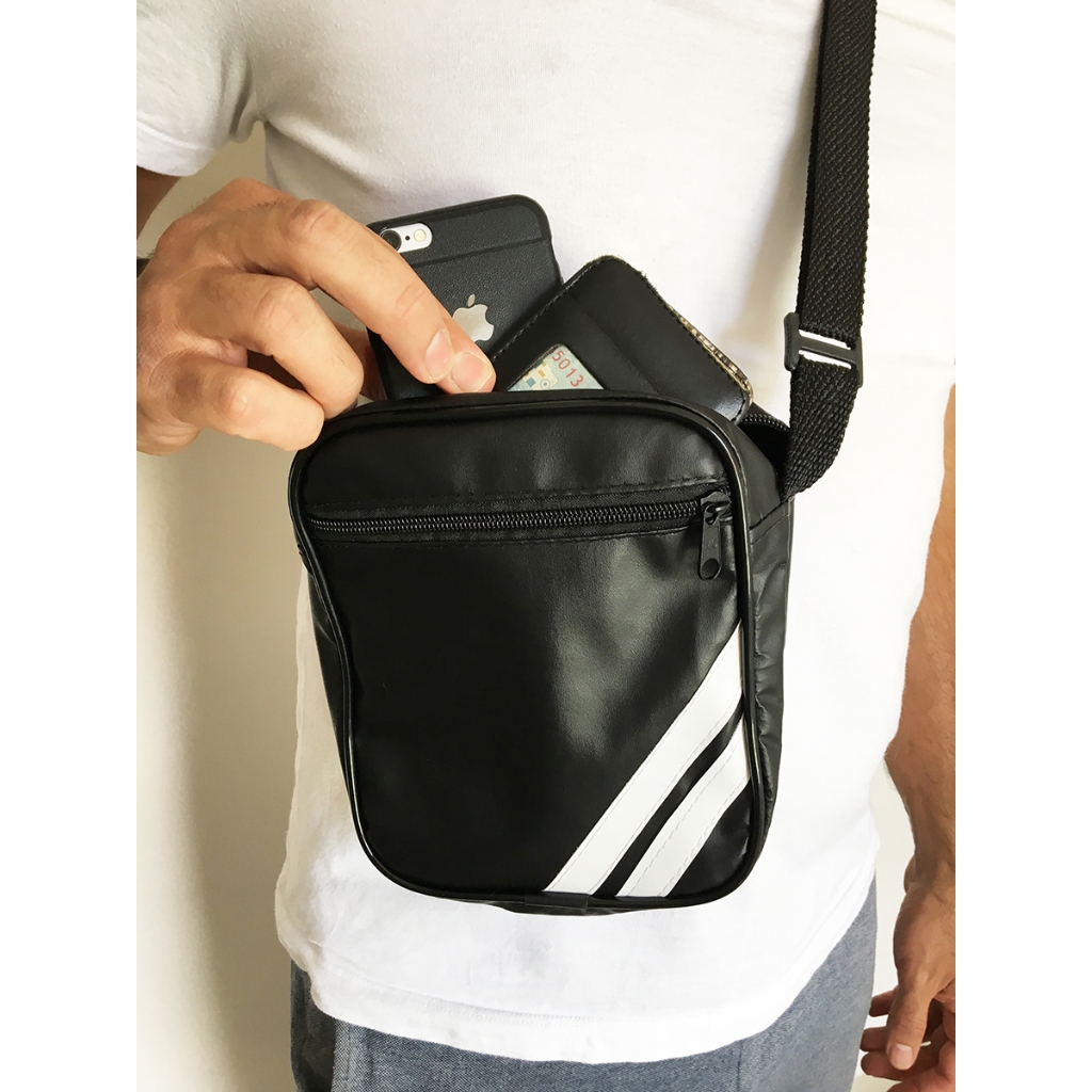 Bolsa de Ombro Homem Multi-Funcional shoulder bag pochete mini bag alça ...