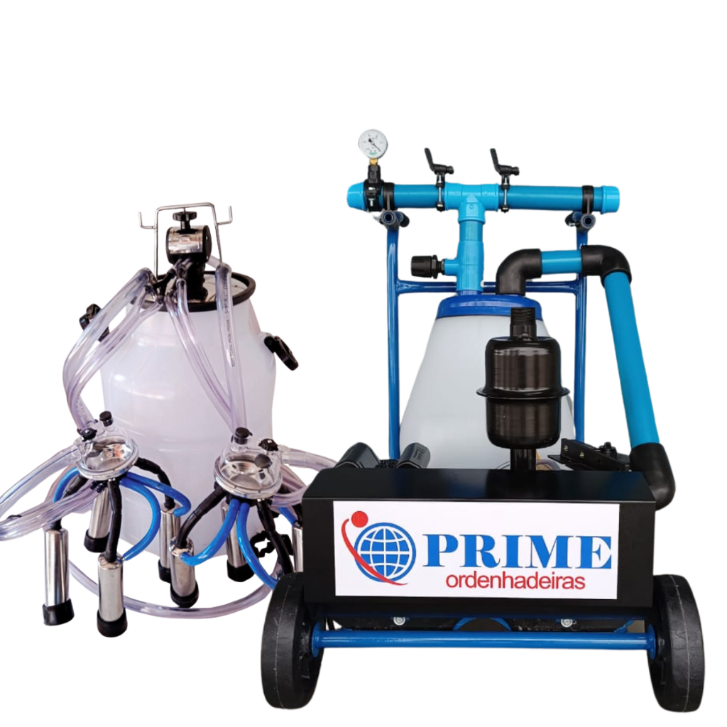 Ordenhadeira Mecânica Móvel Ordeleve Com 1 Conjunto Duplo Para Duas Vacas Motor 1cv | Shopee Brasil