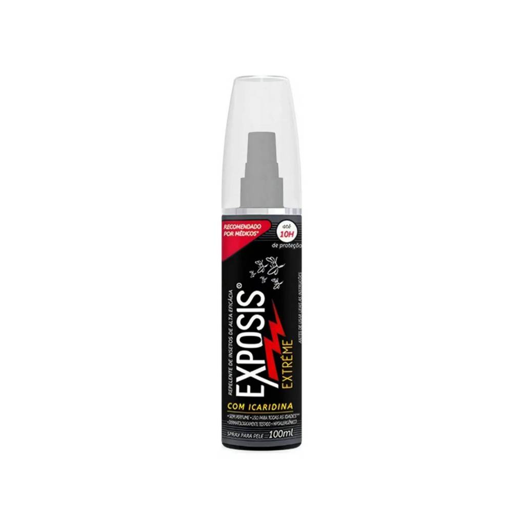 Repelente Spray Exposis Extrême 100ml Sem Fragancia Dermatologicamente ...