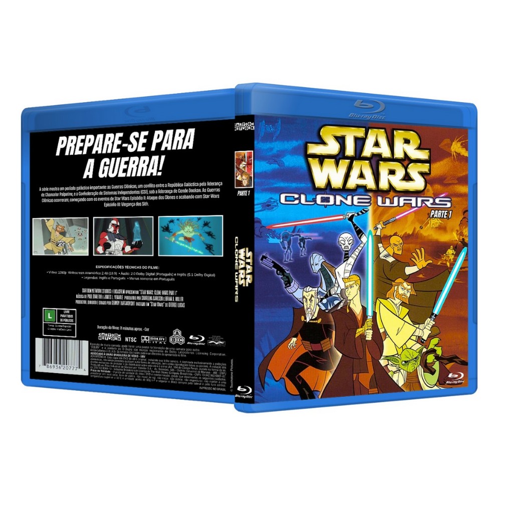 Blu-ray: Star Wars - Clone Wars [PERSONALIZADO] | Shopee Brasil