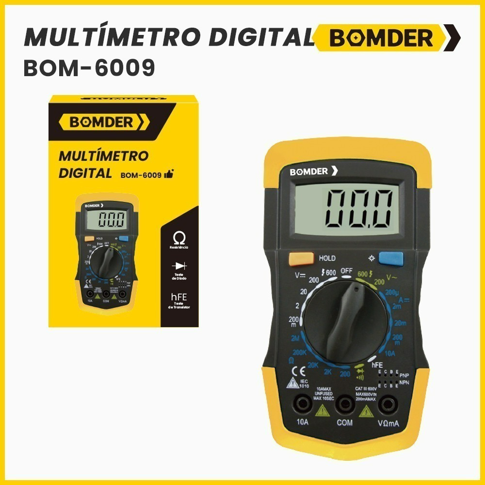 Multímetro Digital da Bomder | Shopee Brasil