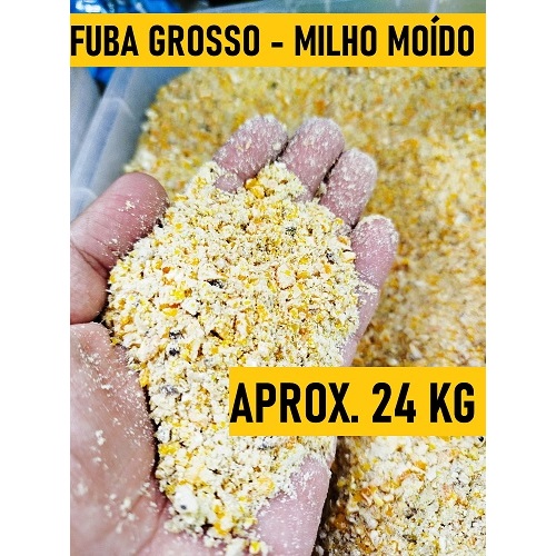 ATÉ 25KG FUBÁ MILHO GROSSO - MILHO MOIDO GROSSO - Para Pat0, Gans0 ...
