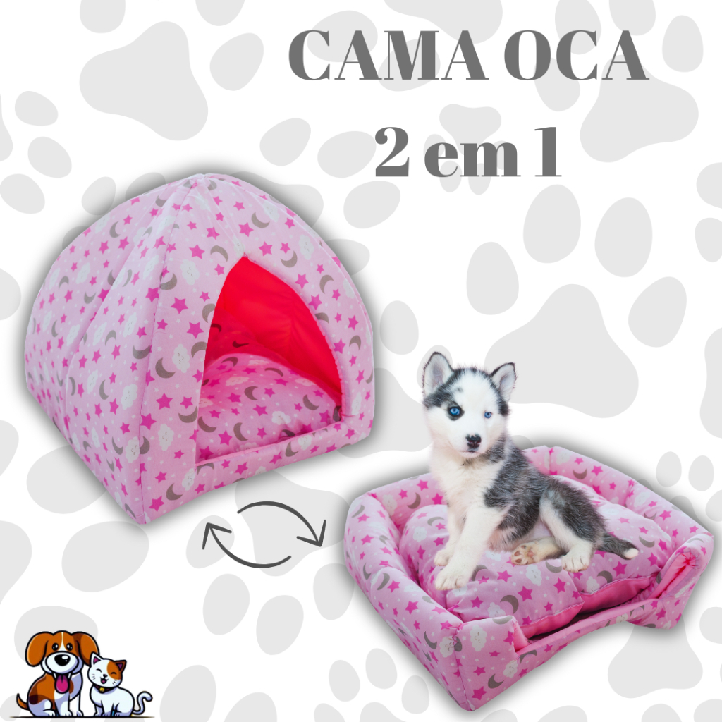 CAMA OCA TRICOLINE 2 EM 1, CAMA PETS, PARA CACHORROS E GATOS. OCA ...