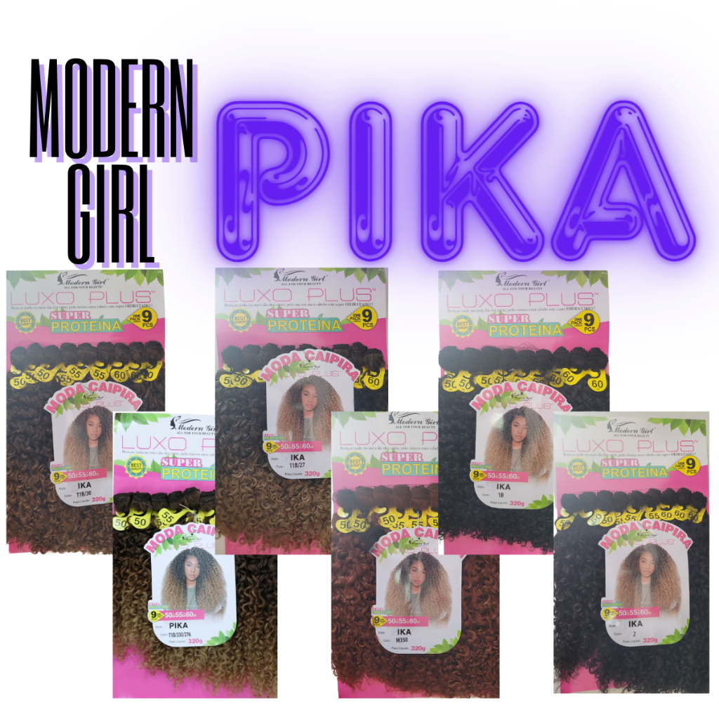 Cabelo MODA CAIPIRA LUXO PLUS PIKA SUPER PROTEINA | Shopee Brasil