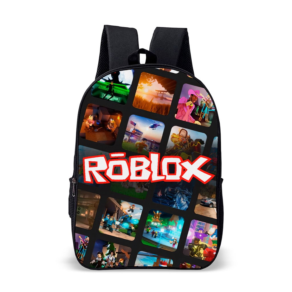Mochila Escolar Alvulsa Infantil Menino Game Jogo RoBlox ou Kit Estojo ...