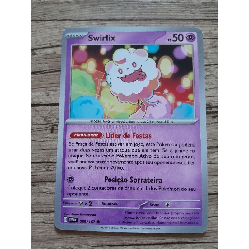 Carta Pokemon Swirlix Original NM | Shopee Brasil